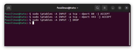 understanding iptables chains and targets in linux firewall