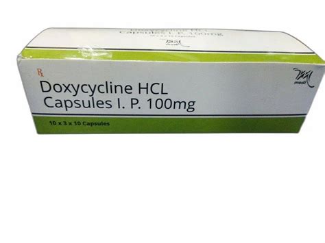 100mg Doxycycline Hcl Capsules At Rs 366 Box Doxycycline Tablet In