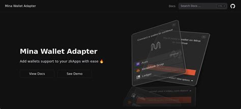 Intro Mina Wallet Adapter