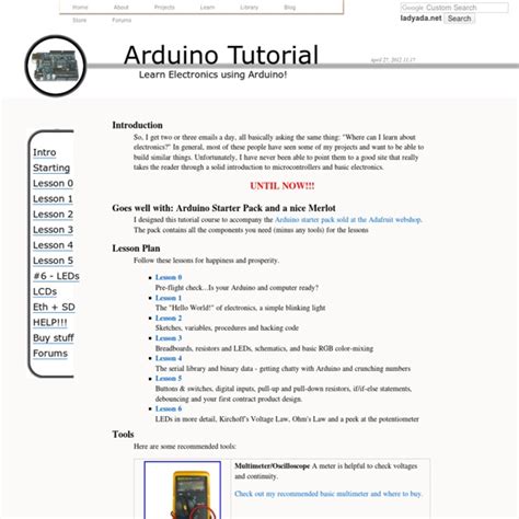 Arduino Tutorial Learn Electronics And Microcontrollers Using Arduino