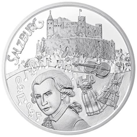 Österreich 10 Euro Silber Gedenkmuenzen 2014 Salzburg