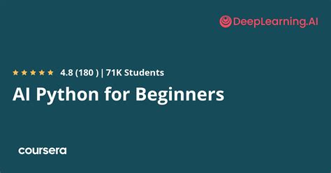Ai Python For Beginners By Deeplearningai Coursera