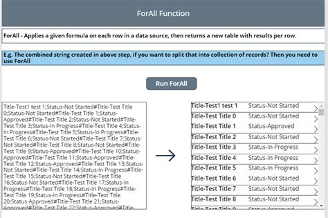 Concat And Forall In Powerapps