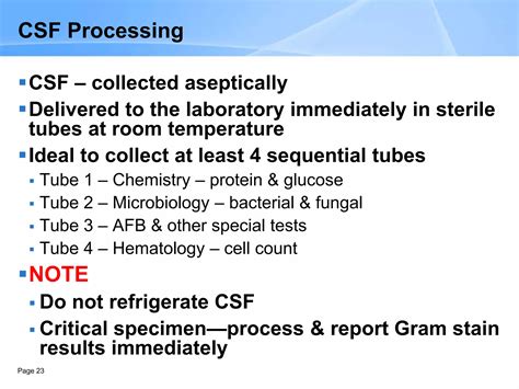 Specimen Processing Ppt