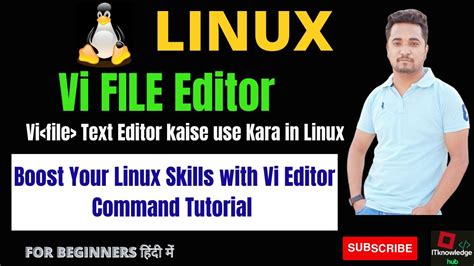 Boost Your Linux Skills With Vi Editor Command Tutorial Hindi Youtube