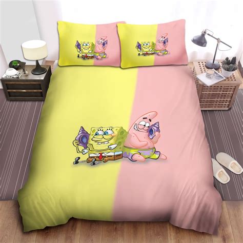 Spongebob Squarepants Spongebob Patterns Bed Sheets Spread Duvet Cover Bedding Set Unique