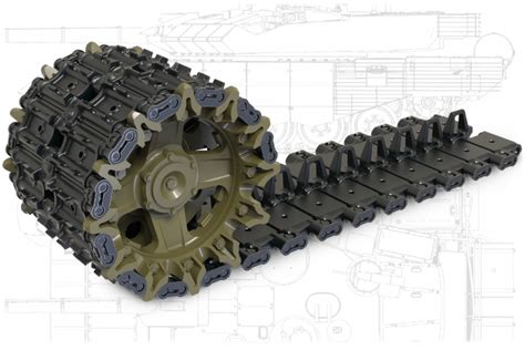 35250 T 90m Т 14 Армата новые траки с прямыми грунтозацепами плюс ведущие звезды запаски