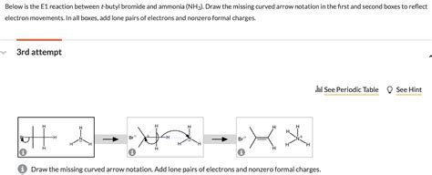 Solved Below Is The E1 Reaction Between T Butyl Bromide And