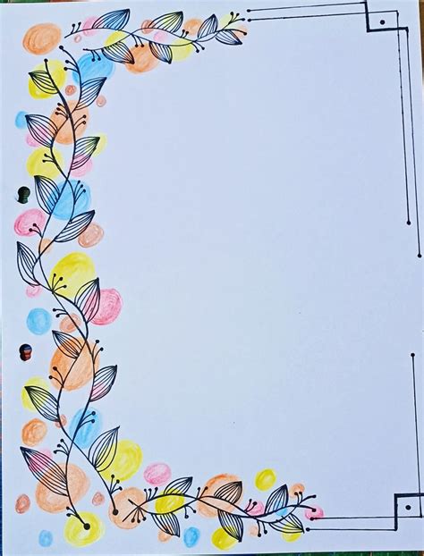 Border Design Simple Boder Degin On Paper Aesthetic