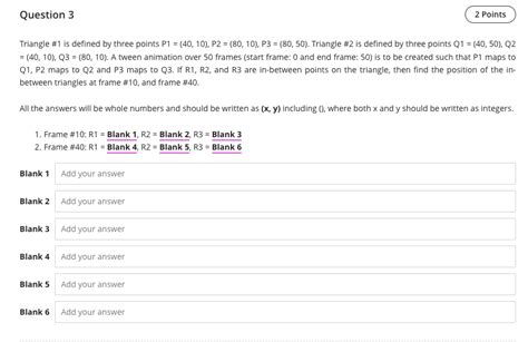 Solved Triangle Is Defined By Three Points Chegg