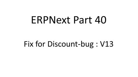 Erpnext Part 40 Youtube
