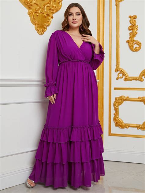 Plus Size Chiffon Dresses Faeriesty