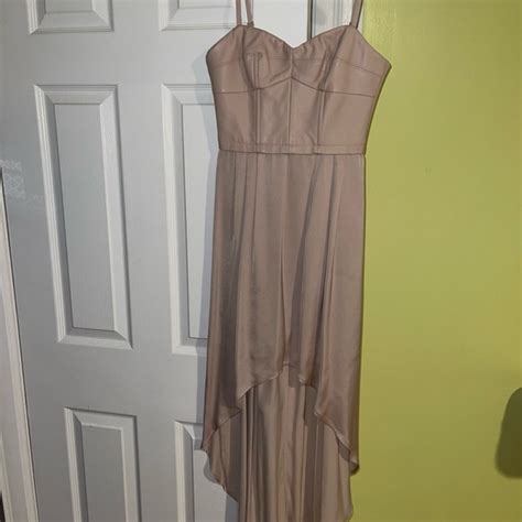 Bcbgmaxazria Dresses Bcbg Light Pink High Low Dress Poshmark