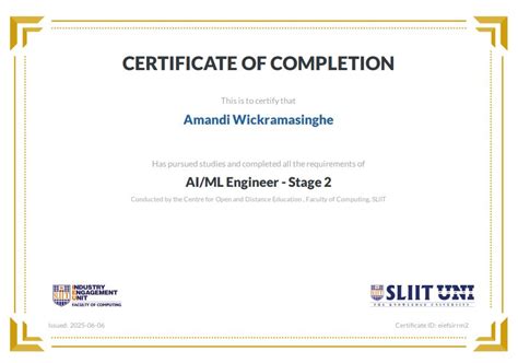 🤖 excited to share that i ve successfully completed ai ml engineer stage 2 conducted by the