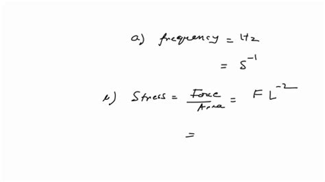 SOLVED Verify The Dimensions In Both The FLT System And The MLT System Of The Following