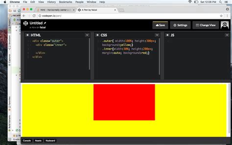Horizontally Center Div