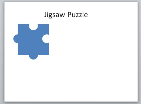 How To Create A Jigsaw Puzzle Piece In PowerPoint With Shapes