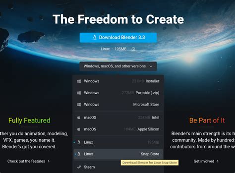 Linux Mintに最新版blenderをsnapでインストールする方法 パノメゴンの研究所