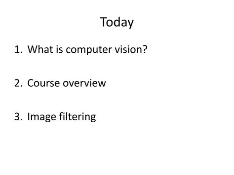 Computer Vision Introduction Pptx