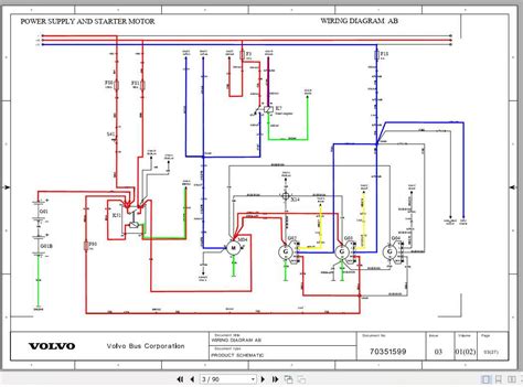 Volvo Trucks Buses B7b B9b B12b B12m Electrical Wiring Diagram