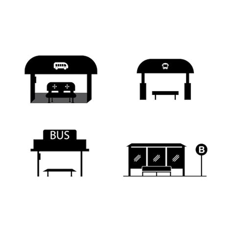 Premium Vector Bus Stop Icon