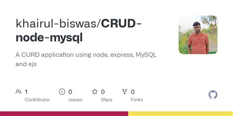 Github Khairul Biswascrud Node Mysql A Curd Application Using Node Express Mysql And Ejs