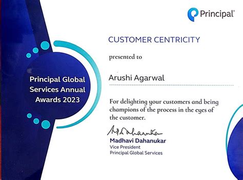 Arushi Agarwal On Linkedin Excited To Share That Ive Been Presented With The Customer Centricity
