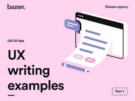 Design Tip UX Writing Examples Part 1 Tips Writing Zen Design