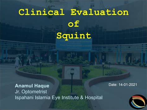 Squint Assessment Optom Anamul Haq Pptx