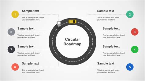 Circular Roadmap Powerpoint Template The Circular Roadmap Powerpoint