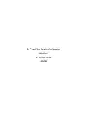 CYB 210 Project Two Network Configuration Michael Carey Docx 7 2 Project Two Network