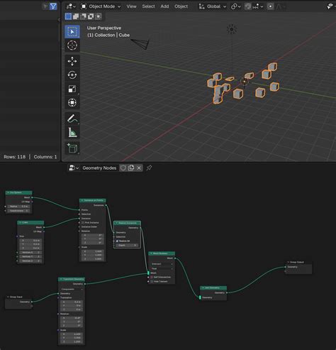 Boolean Modifier How To Intersect An Instanced Object To Another Mesh Using Geometry Nodes
