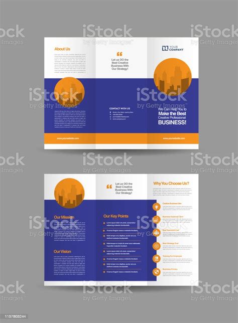트라이 폴드 브로셔 디자인 3 접힌 브로셔 템플릿 비즈니스 광고 브로셔 3가지 개체에 대한 스톡 벡터 아트 및 기타 이미지 3가지 개체 벡터 접힌 Istock