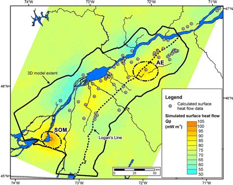 Distribution Of Surface Heat Flow Of The Sll Basin Generated By Kriging