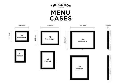Brass Menu Case Uk The Goods Signs London
