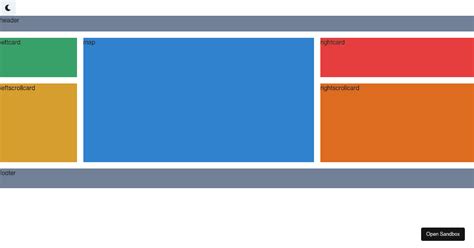 Grid Template Areas Demo Codesandbox