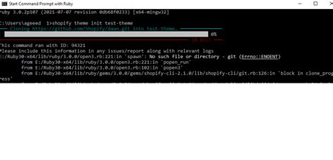 Error Copying Dawn Theme Through Shopify Theme Init Command · Issue 1383 · Shopifyshopify Cli