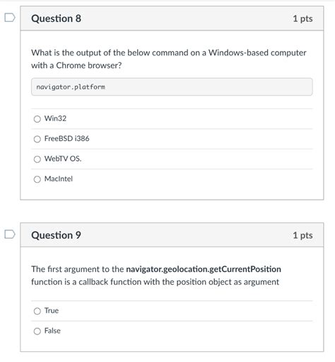 Solved What Is The Output Of The Below Command On A