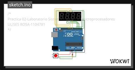 Contador Con Display 7 Segmentos Wokwi Esp32 Stm32 Arduino Simulator