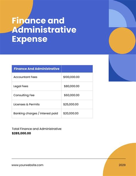 Blue Shape Expense Report Template Venngage
