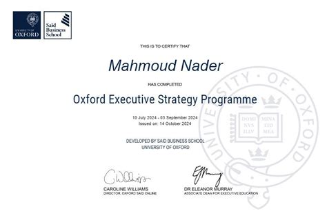 Im Excited To Share That Ive Completed The Executive Strategy Program