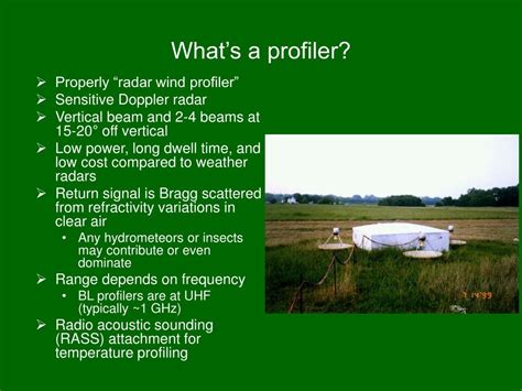 Ppt Boundary Layer Observations With Radar Wind Profilers And Other