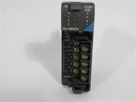 Plc Direct D2 08nd3 8 Pt Discrete Input Module Cos Dmg No Terminal Cover Used Industrial