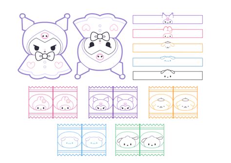 Paper Diy 🎀sanrio Blind Bag🎀 산리오 랜덤팩 언박싱 Asmr 무료도안 네이버 블로그