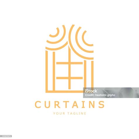 커튼 로고 일러스트레이션 템플릿 극장 가정 호텔 및 아파트 가구 배지 커튼 사업 벡터 0명에 대한 스톡 벡터 아트 및 기타 이미지 Istock