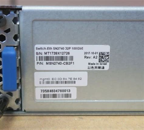 Mellanox Spectrum Sn2740 32port 100gbe Qsfp28 Open Ethernet Switch Msn2740 Cb2f1
