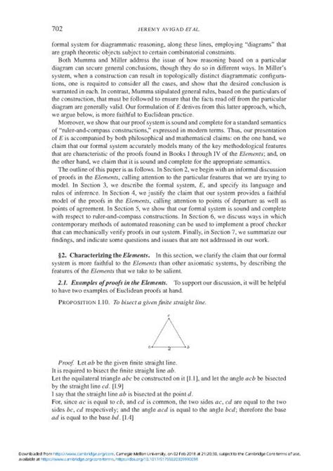 Euclid Elements Pdf 166282 Formal System For Euclids Elements