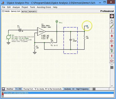 Spice Simulation Using 5spice Working With The Schematic Youtube