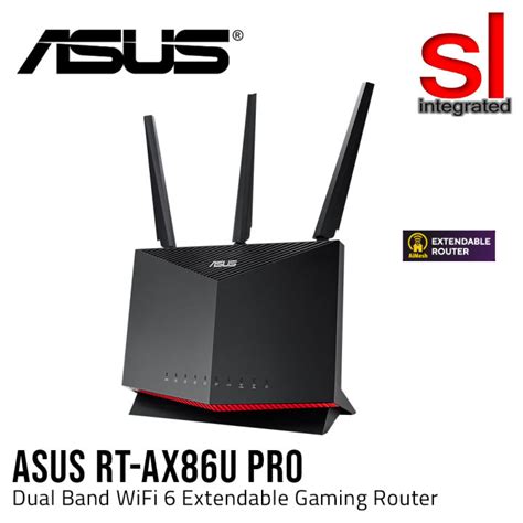 Asus RT AX86U Pro Dual Band WiFi 6 Extendable Gaming Router Lazada