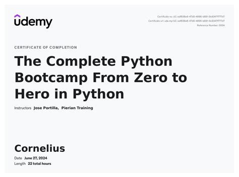 cornelius parkin on linkedin finally completed my python bootcamp course felt good to do some…
